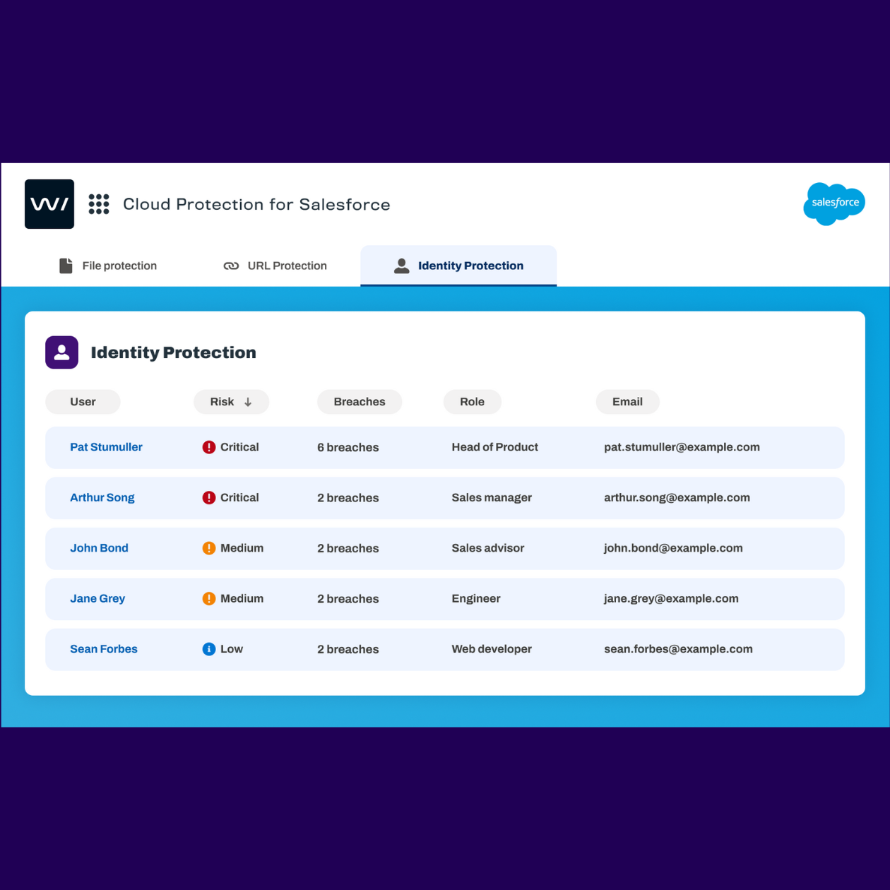 Identity Protection | Salesforce User Credential Breach Monitoring